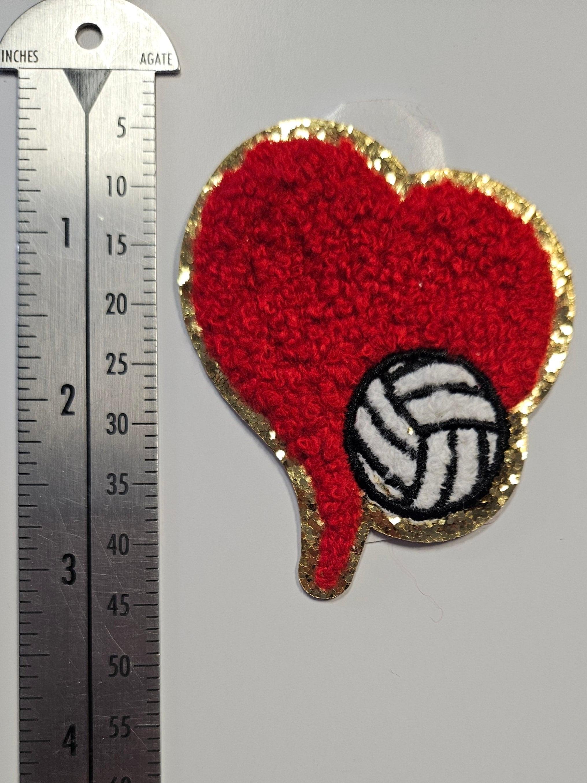 Iron On Patch - Heart Volleyball – Datagraphic